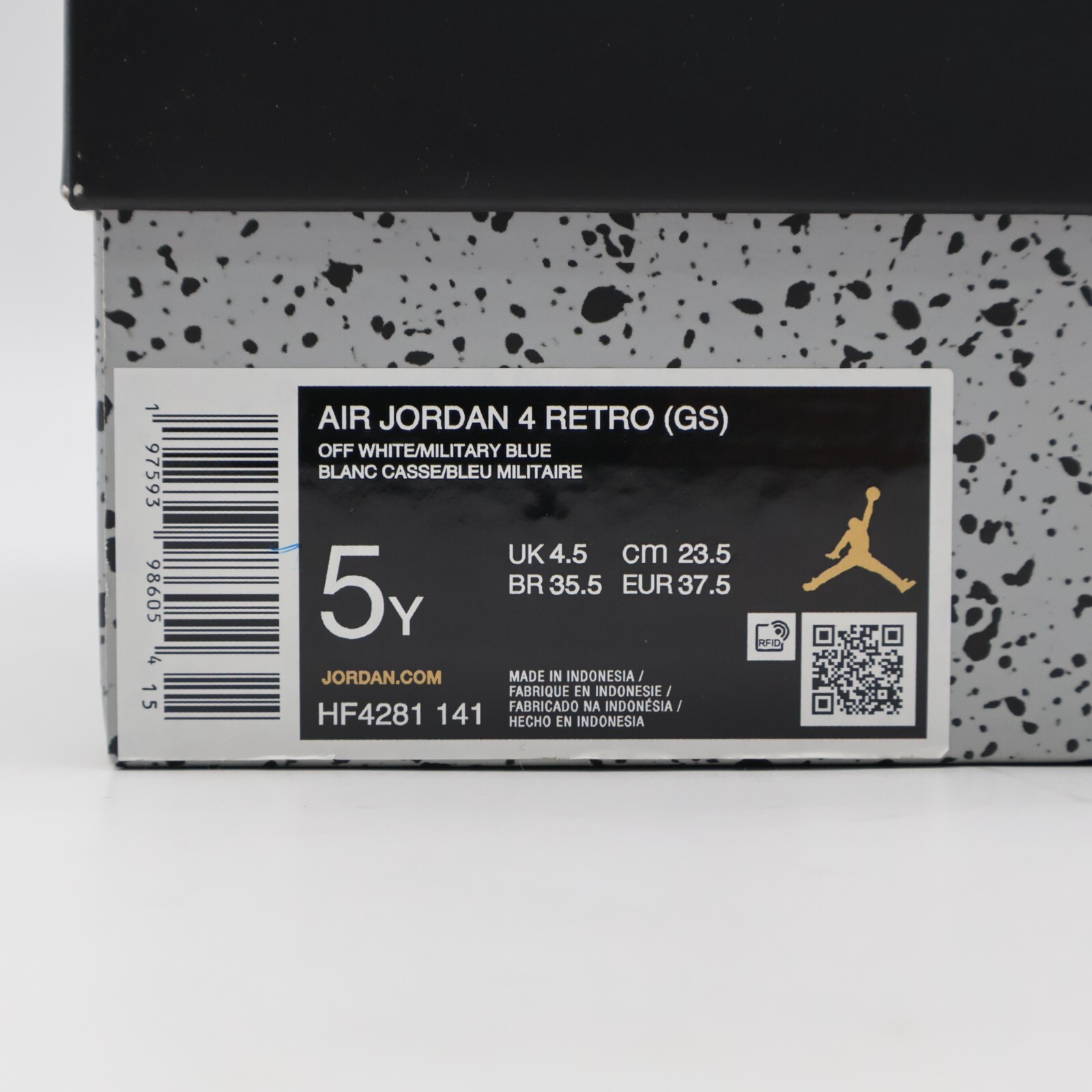 HF4281-141 Nike GS Air Jordan 4 Retro Industrial Blue | eBay