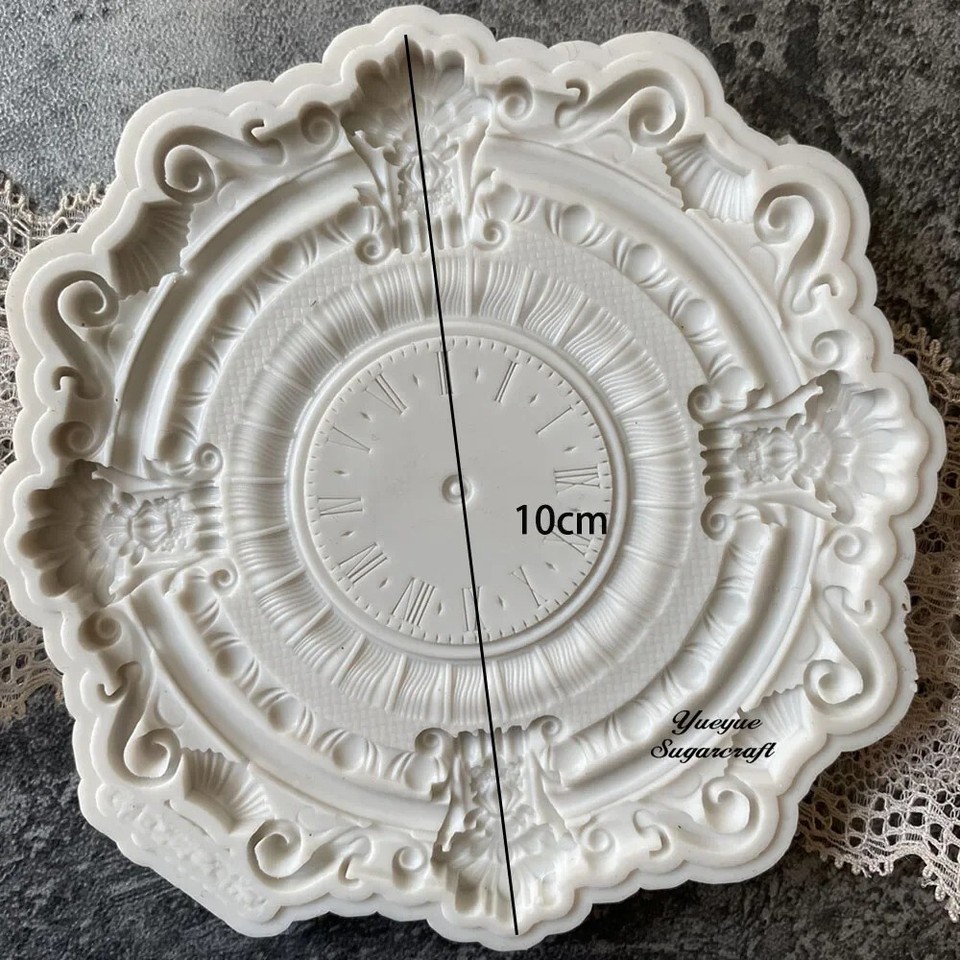 Relief Clock Mold Cake Mold Chocolate Mold Silicone Mold Fondant Cake ...