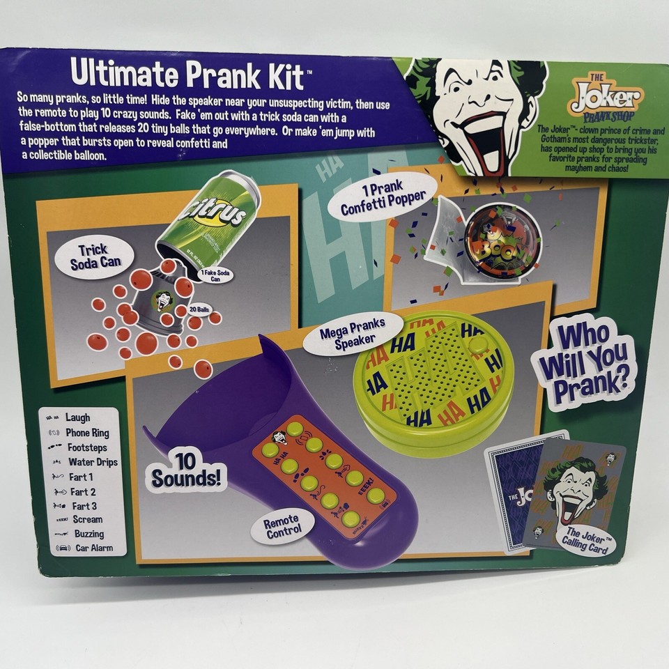 The Joker Prank Shop Ultimate 3In1 Kit - Speaker W Remote, Trick Soda ...