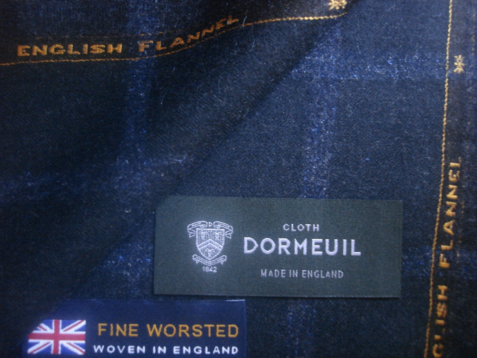 Dormeuil WOOL ENGLISH FLANNEL JACKETING/SUITING FABRIC – MADE IN ...