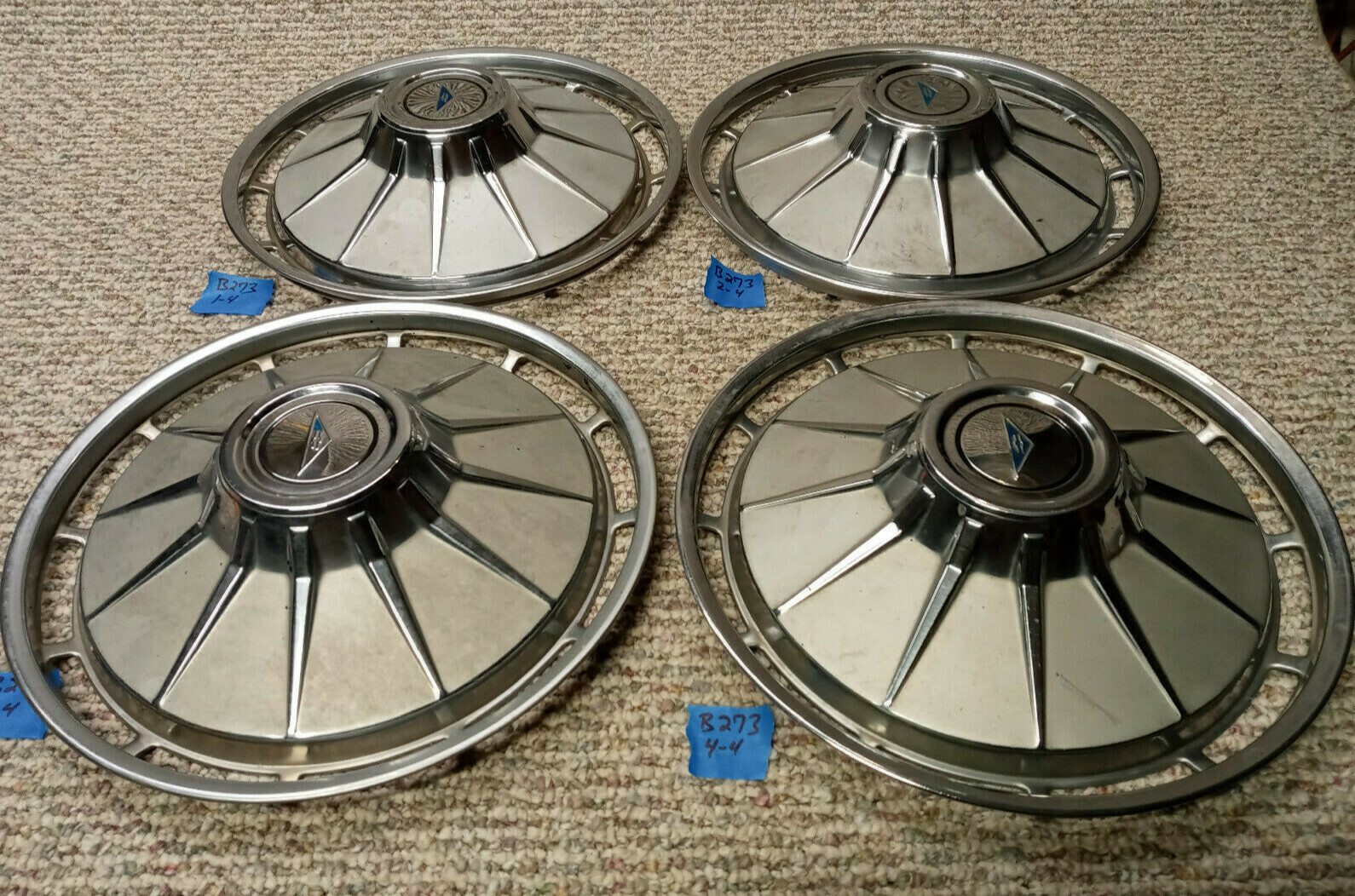 Chevrolet Corvair Hubcaps, lot of 4. 13 inch | eBay