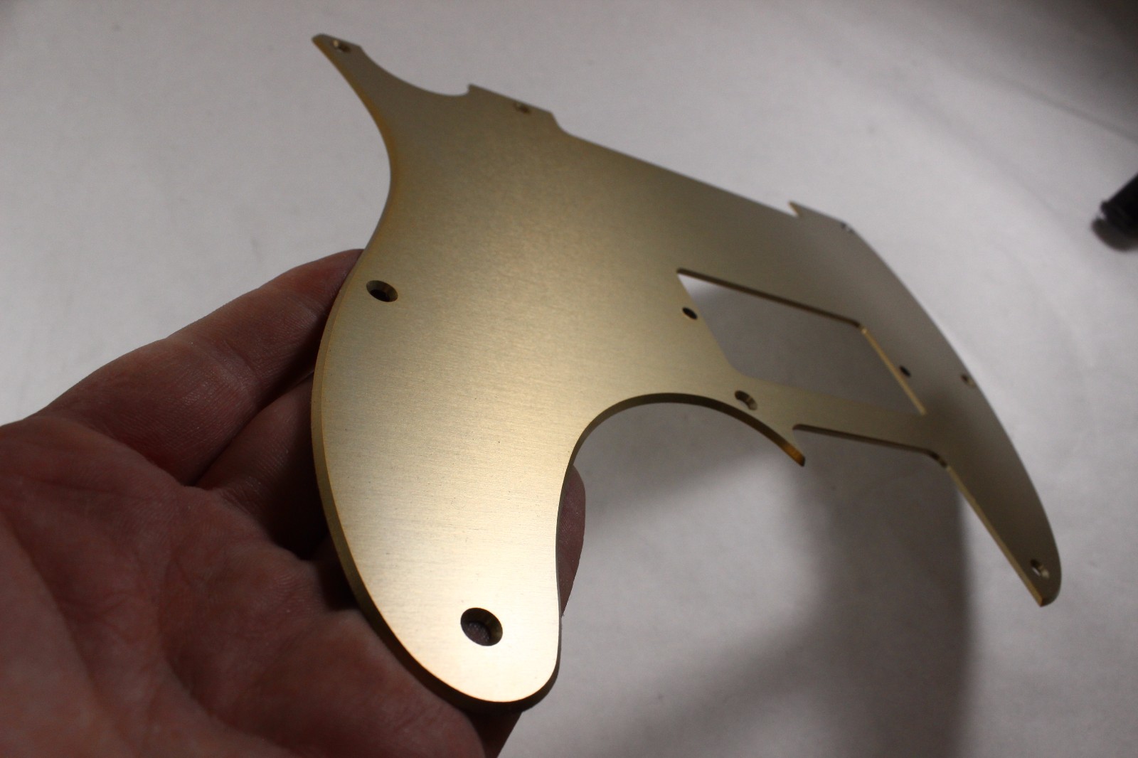 Brushed Gold Anodized Aluminum Humbucking Tele Pickguard Fits Fender ...