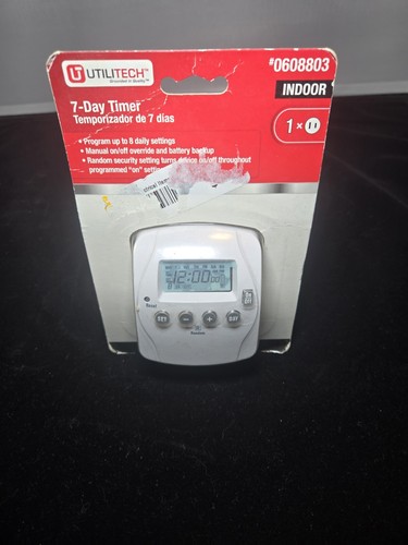 Utilitech 7 Day Indoor Timer NIb | eBay