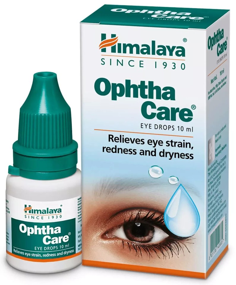 Ophthacare by Himalaya Eye Drops| Herbal Eye Drops 10ml 2027 EXP Free ...