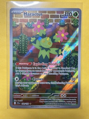 Pokemon Maractus AR 160/159 SV09 Journey Together LP Card | eBay
