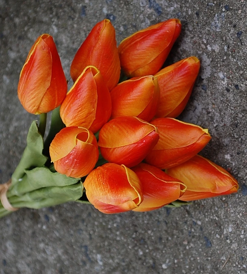Orange Tulip Bridal Bouquet