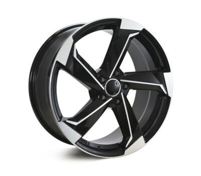 19x8.5 5627 Black Polished 5/112 P45 Wheel | eBay Australia