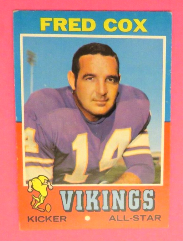 1971 Topps, Minnesota Vikings - FRED COX | eBay