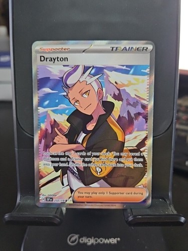 Pokemon TCG Drayton 232/191 Surging Sparks Full Art Ultra Rare Trainer ...