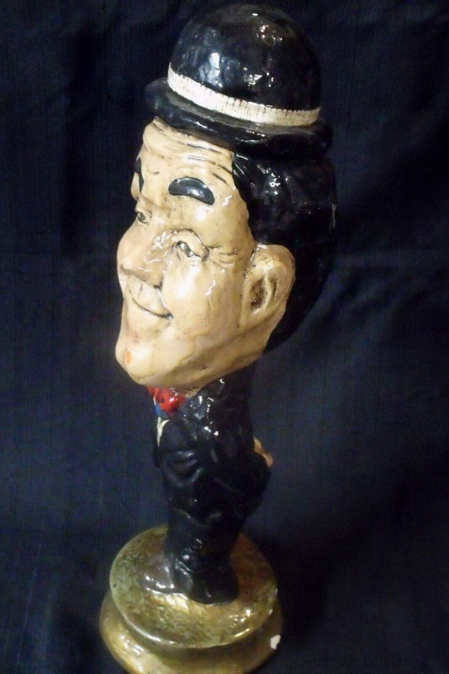 HTF RARE ANTIQUE HARDY OF LAUREL AND HARDY 17" CHALKWARE FIGURINE | eBay