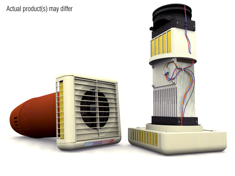 Kair Heat Recovery Extractor Fan - 12VAC SELV - Humidistat ...