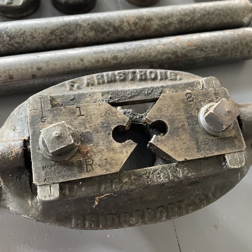 Vintage Armstrong Pipe Threader, Tap & Die Tool Lot - Bridgeport CT | eBay