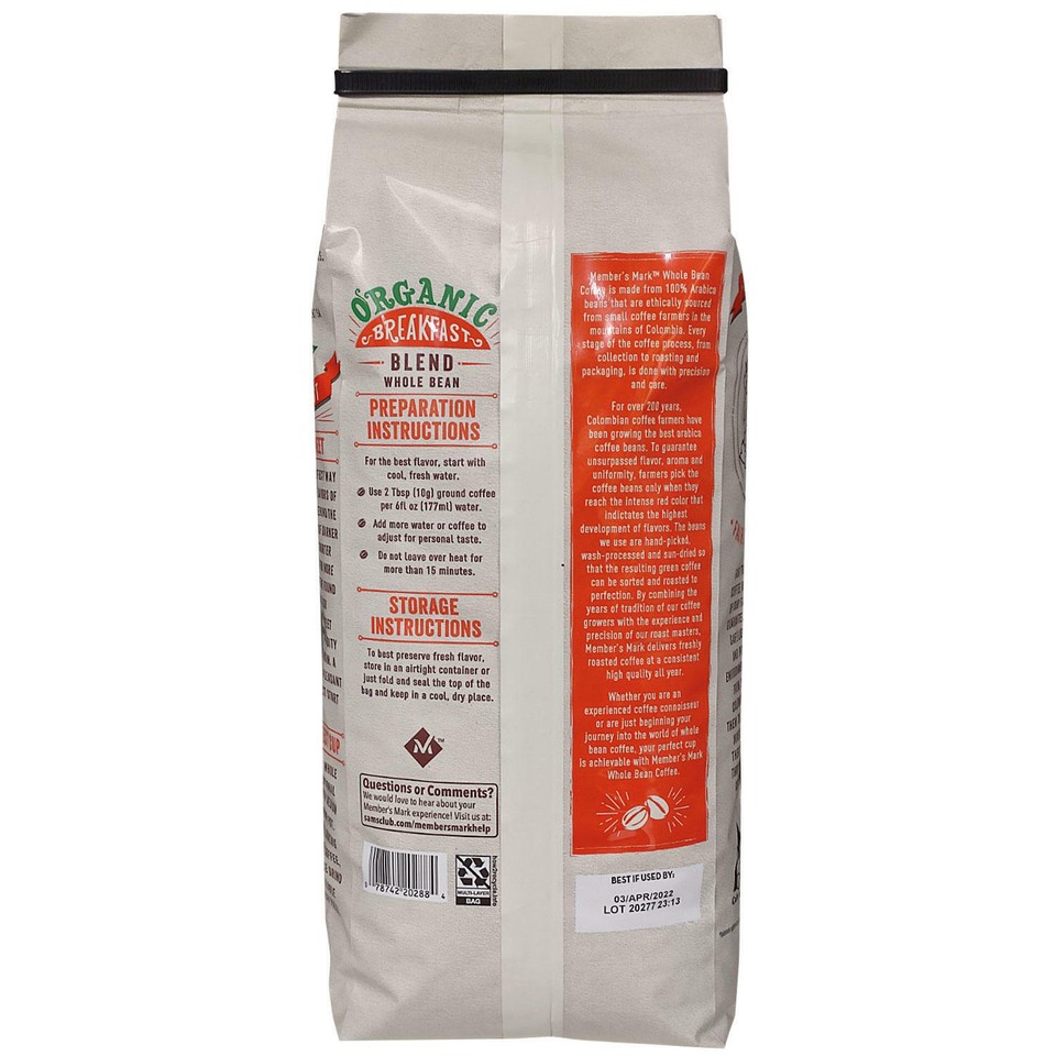 Member's Mark Whole Bean Coffee Light-Medium-Dark Roast (40 oz) | eBay