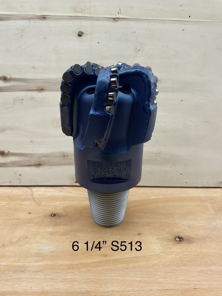 6 1/4” S513 PDC DRILL BIT HDD WATERWELL OILFIELD DIAMOND BIT 3 1/2” API ...