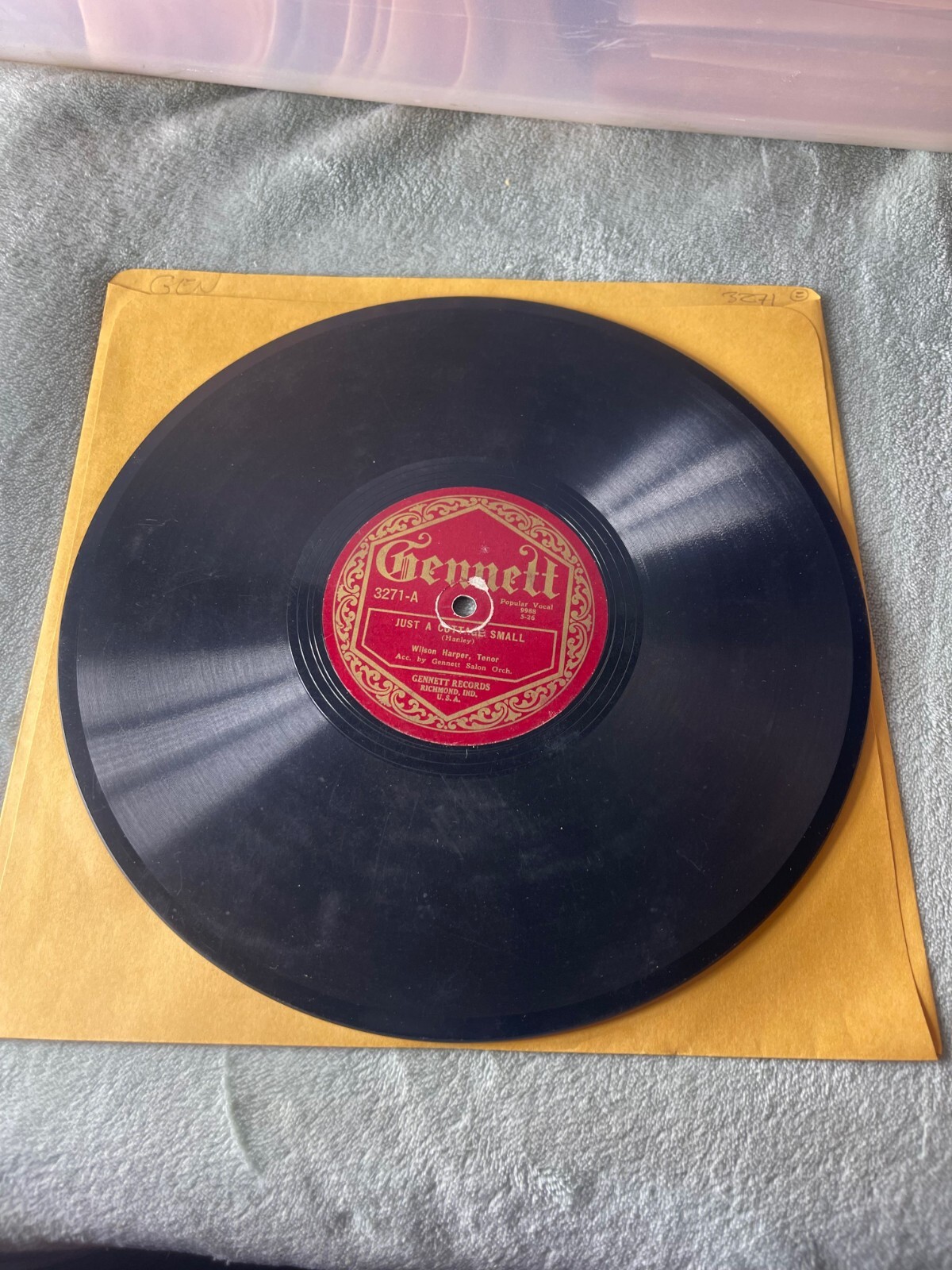 GENNETT Record 78 rpm 3271 JUST A COTTAGE SMALL / A NIGHT OF LOVE | eBay