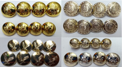 FAD No2 Button Set for Service Dress Jackets and Tunics No1 All ...