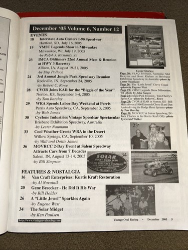 Vintage Oval Racing Magazines 2005. Lot Of 5 | eBay