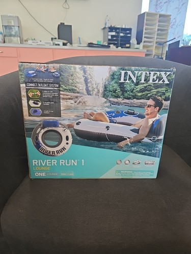 NIB Intex River Run 1 Lounge Connect 'N Float System 53" Comfortable ...