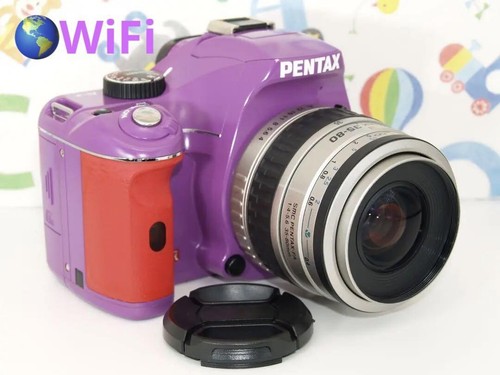 Pentax K-x DSLR Camera Wi-Fi, Purple, 32GB MicroSD, Card Adapter, Used ...