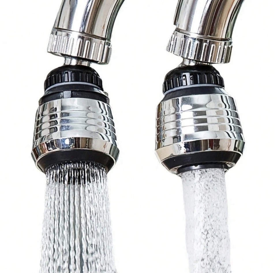 360° Rotate Swivel Water Saving Tap Aerator Diffuser Faucet Nozzle ...