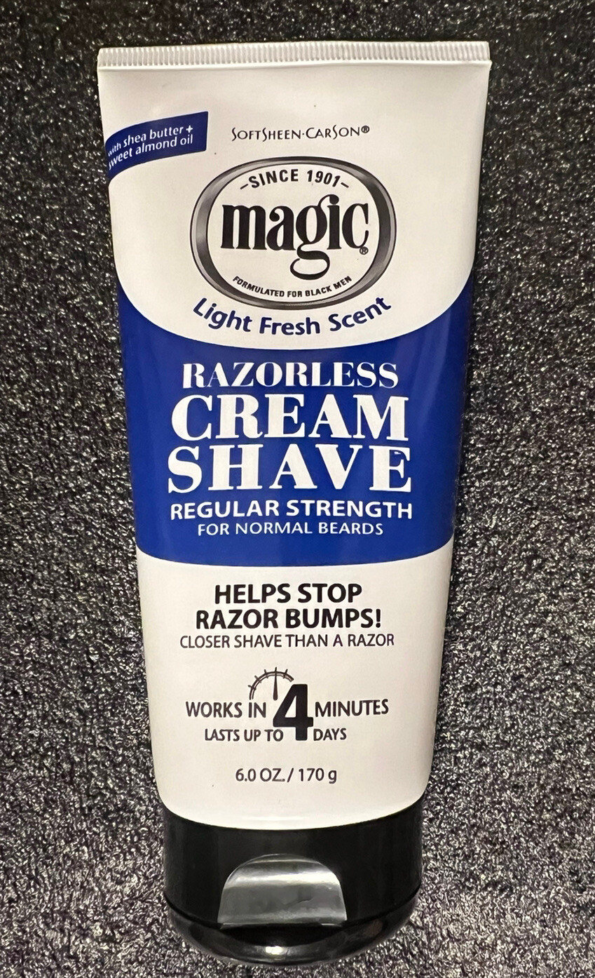 MAGIC SHAVE RAZORLESS CREAM 6 OZ REGULAR STRENGTH (PACK OF 4 PIECES) | eBay