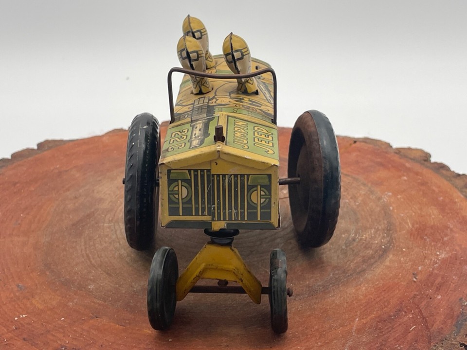 Vintage Marx Made in USA Jouncing Jeep Wind up Tin Litho Toy--76.25 | eBay