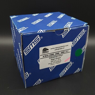 SMS-200/300/400/F1 Industrial Green Vinyl Labels 100mm x 30m ST700 Rebo ...