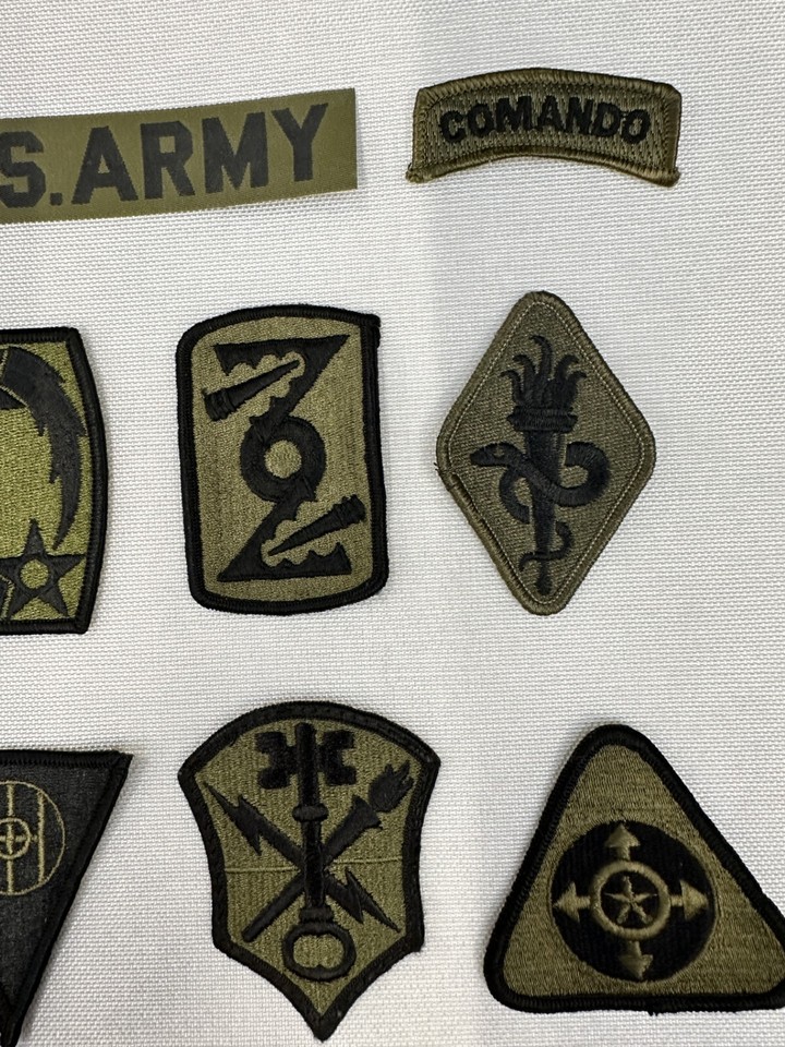 15 Patches Uniforme US Army Militari Confezione Oliva Verde | eBay