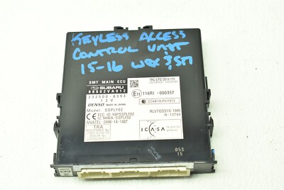 2015-2016 Subaru WRX STI Keyless Access Control Unit 88802VA012 OEM 15 ...