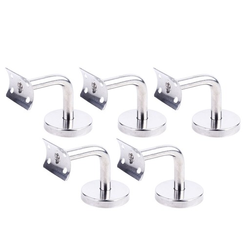 5 Pcs Stainless Steel Wall Support Rail Supports Handrail Brackets ...
