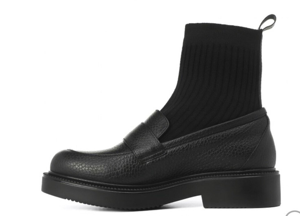 GIOVANNI FABIANI womens Black Sock Ankle Boots , ITALY, Size 40 | eBay