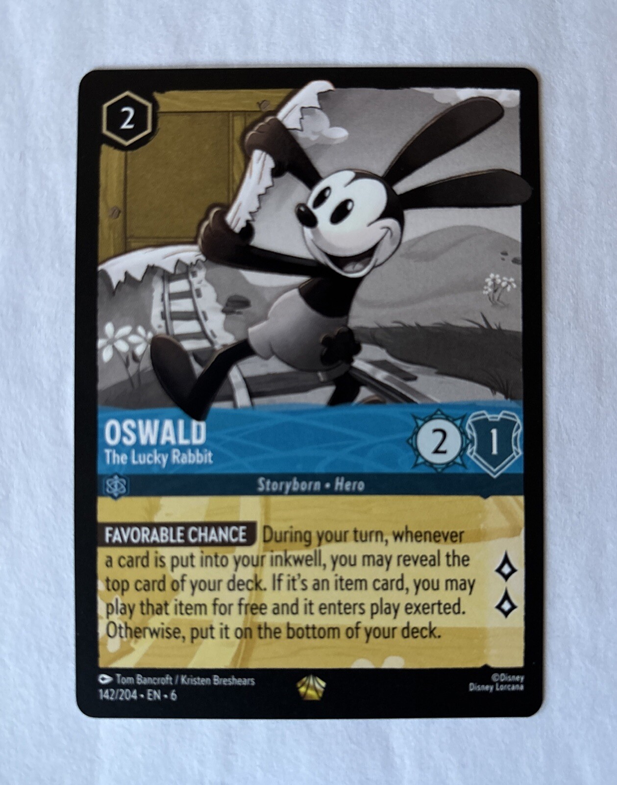 Disney Lorcana TCG Azurite Sea Oswald “The Lucky Rabbit” 142/204 ...
