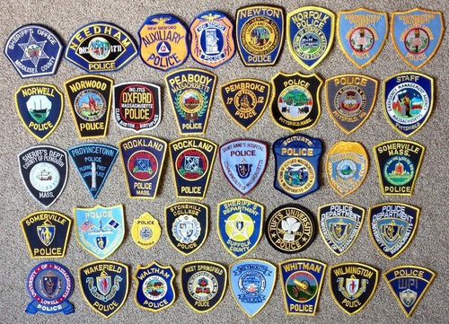 Obsolete vintage American US USA Massachusetts Police patches x 40 | eBay