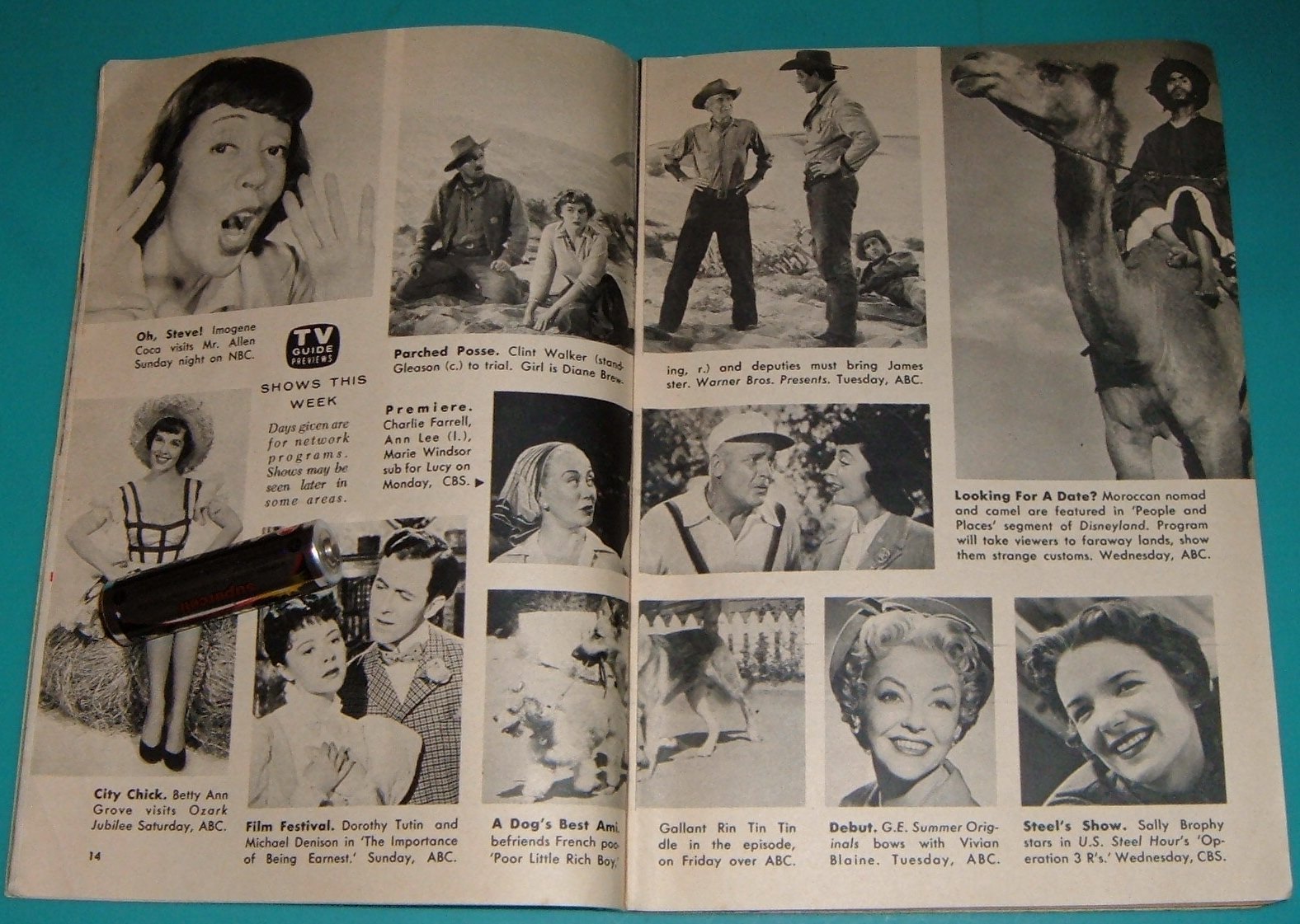 1956 TV ARTICLE BETTY ANN GROVE CLINT WALKER CHEYENNE VIVIAN BLAINE ...