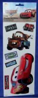 Disney Pixar CARS Movie reusable Wall Stickers Lightning McQueen Mater ...