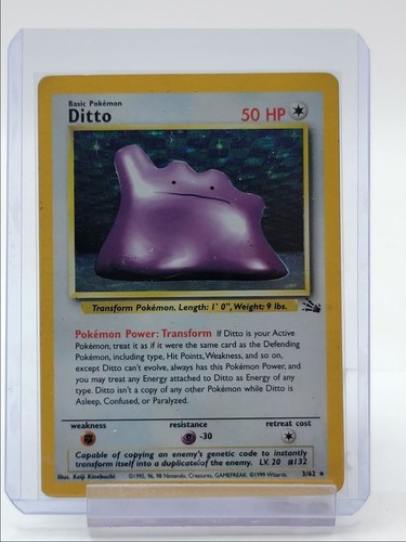 DITTO 2000 POKEMON ORIGINAL SERIES FOSSIL HOLO RARE Q2538 | eBay