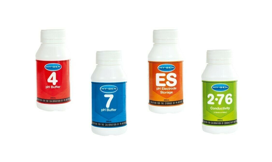 HY-GEN 4 PACK pH Buffer 7 pH Buffer 4 ES & 2.76 Solution 250ml / pH Calibration | eBay