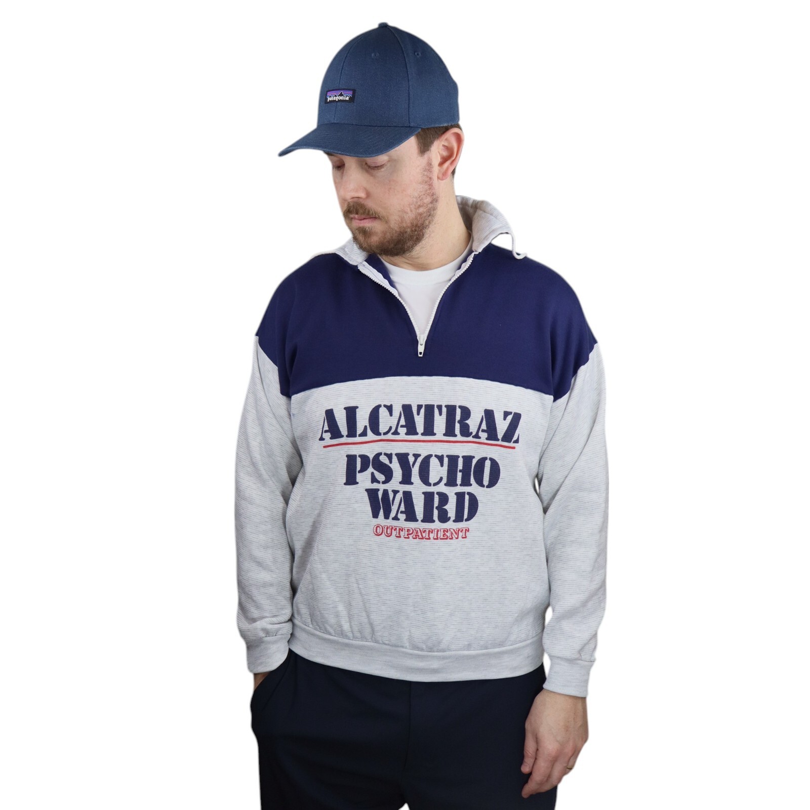 Vtg 90s Alcatraz Island Psycho Ward Inmate Jail Pullo… - Gem