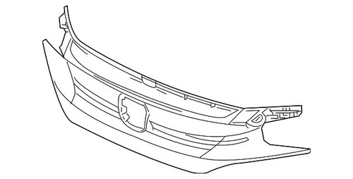 NEW OEM 100% Genuine Honda 2017-20 Honda Civic-Base Front Grille 71121 ...
