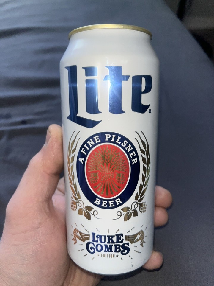 Luke Combs Edition Beer Never Broke My Heart Miller Lite 16 oz Empty ...