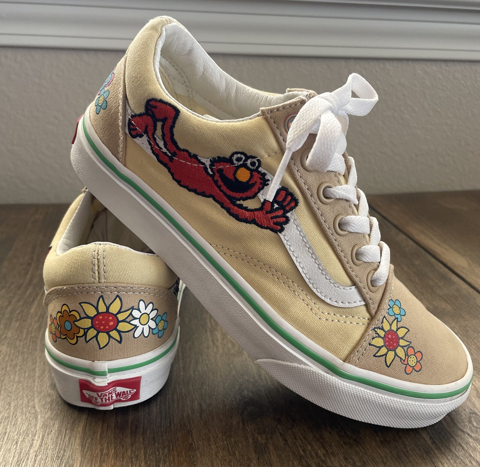VANS Old Skool x Sesame Street Elmo Flowers Sneakers … - Gem