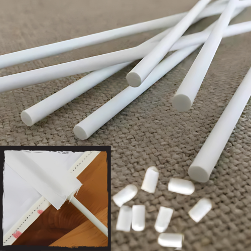 5x 60cm Fibreglass Roman Blind Rods 4mm Extra Strong High Quality Rods ...