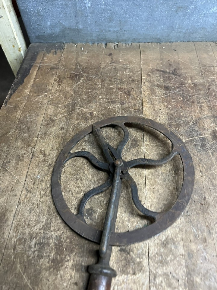Antique Old Traveler Blacksmith Measuring Dial Scale Wheel Device Hand ...