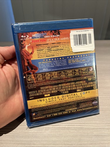 NEW, SEALED Fantastic Mr. Fox Blu-ray DVD rare out of print edition Wes ...
