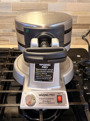 Waring Pro Professional Double Belgian Waffle Maker WMK600 Great ...