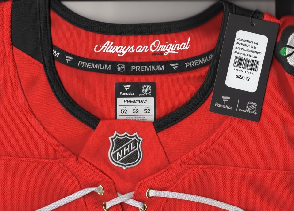 NO TARIFFS size 52 Chicago Blackhawks Centennial Fanatics Premium ...