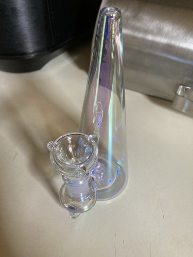 Daily High Club DHC Iridescent Cone Shaped Glass Water Pipe For Tobacco ...