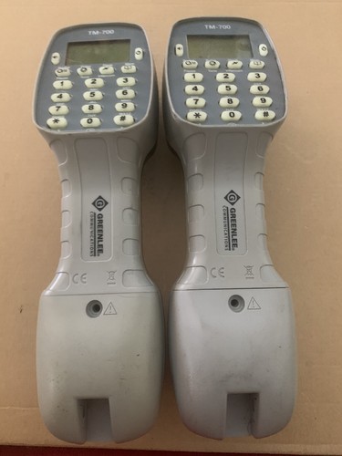 Lot Of 2 - Greenlee / Tempo TM-700 Lineman’s Telephone Butt-in Test Set ...