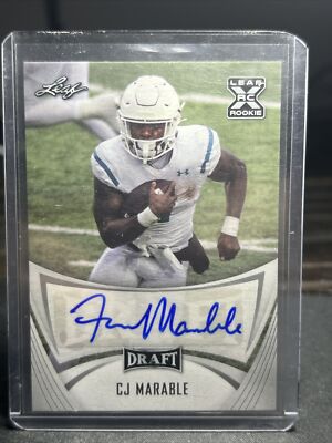 2021 Leaf Draft - Autographs #BA-CJM CJ Marable (AU, RC) | eBay
