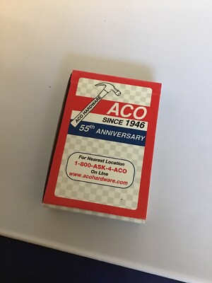 Aco Hardware 55th Anniversary Playing Cards | eBay